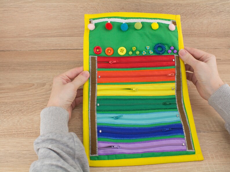 Zipper Fidget Blanket Sensory Button Toy - Etsy