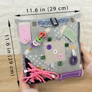 ADHD Sensory Pillow, Dementia Fidget Pillow, Activity Alzheimer Tactile ...