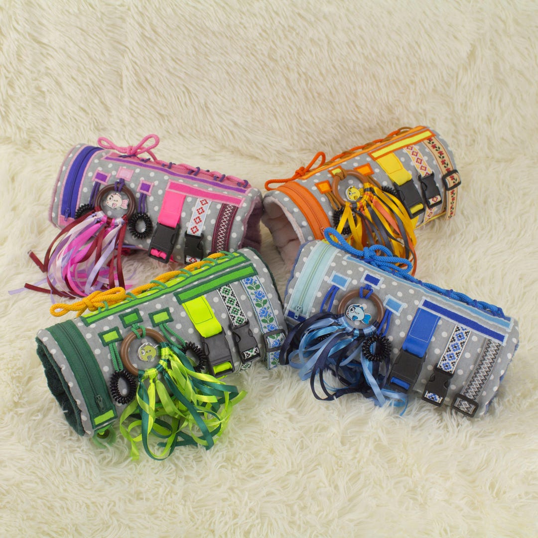 Dementia Fidget Muff: Sensory Twiddle Blanket, Alzheimer's Gift - Etsy UK