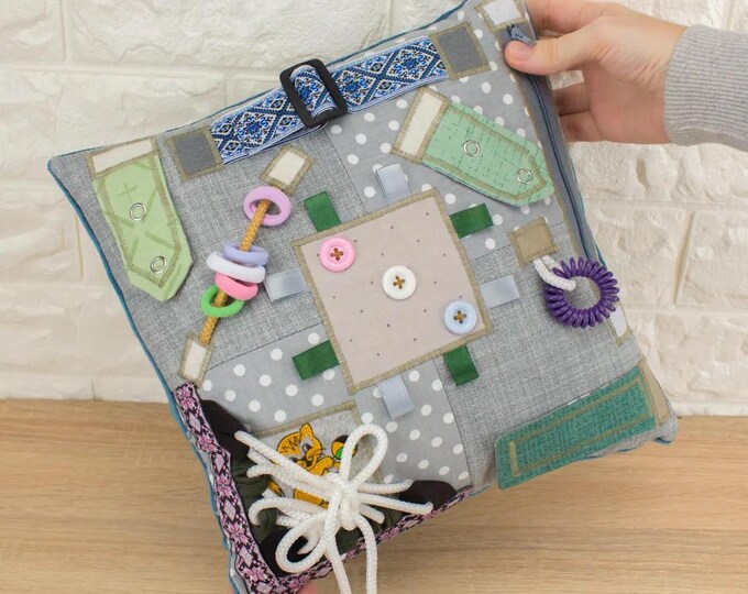 ADHD Sensory Pillow, Dementia Fidget Pillow, Activity Alzheimer Tactile ...