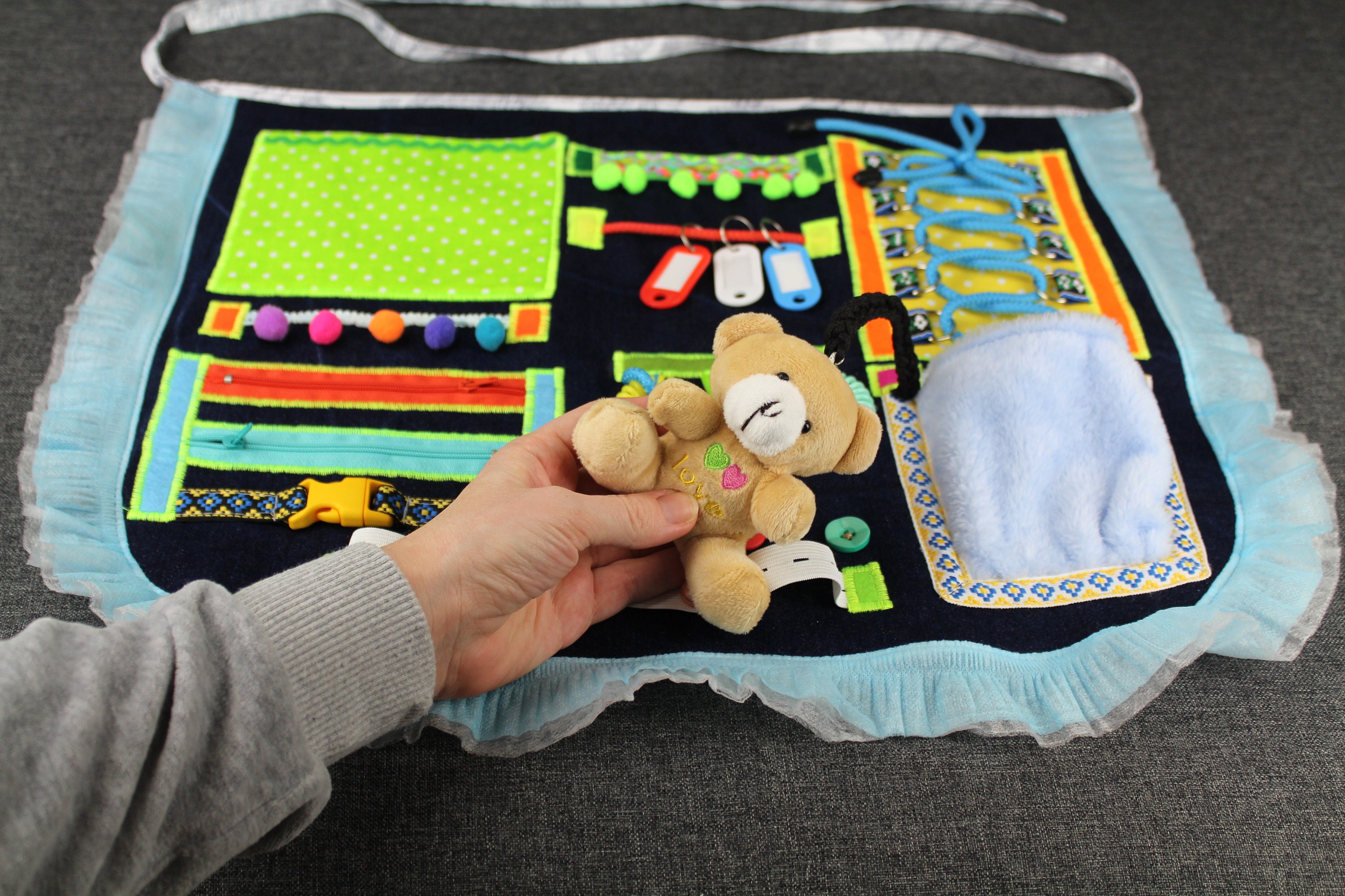 Fidget Apron for Dementia Patients Dementia Activity Apron - Etsy