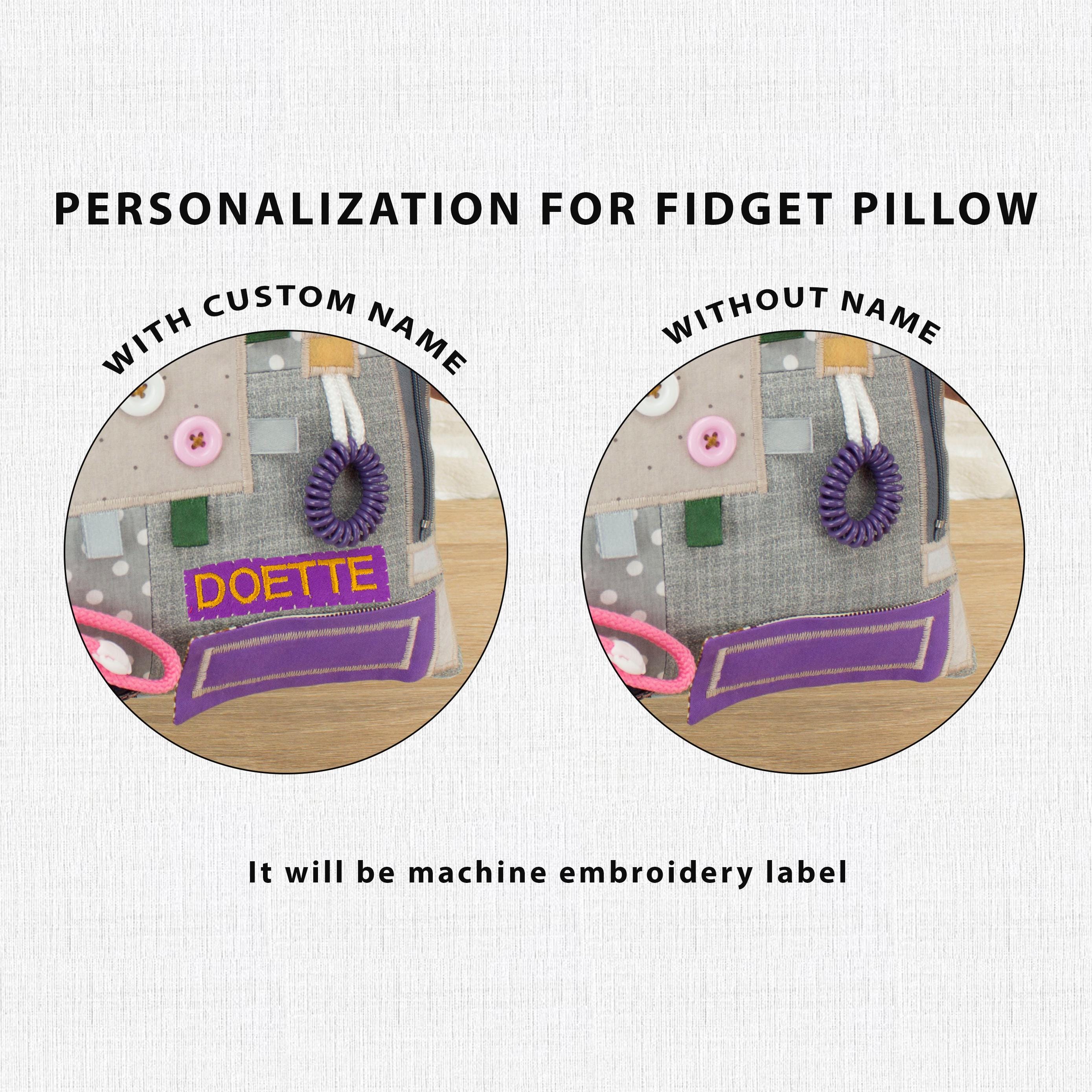 ADHD Sensory Pillow, Dementia Fidget Pillow, Activity Alzheimer Tactile ...