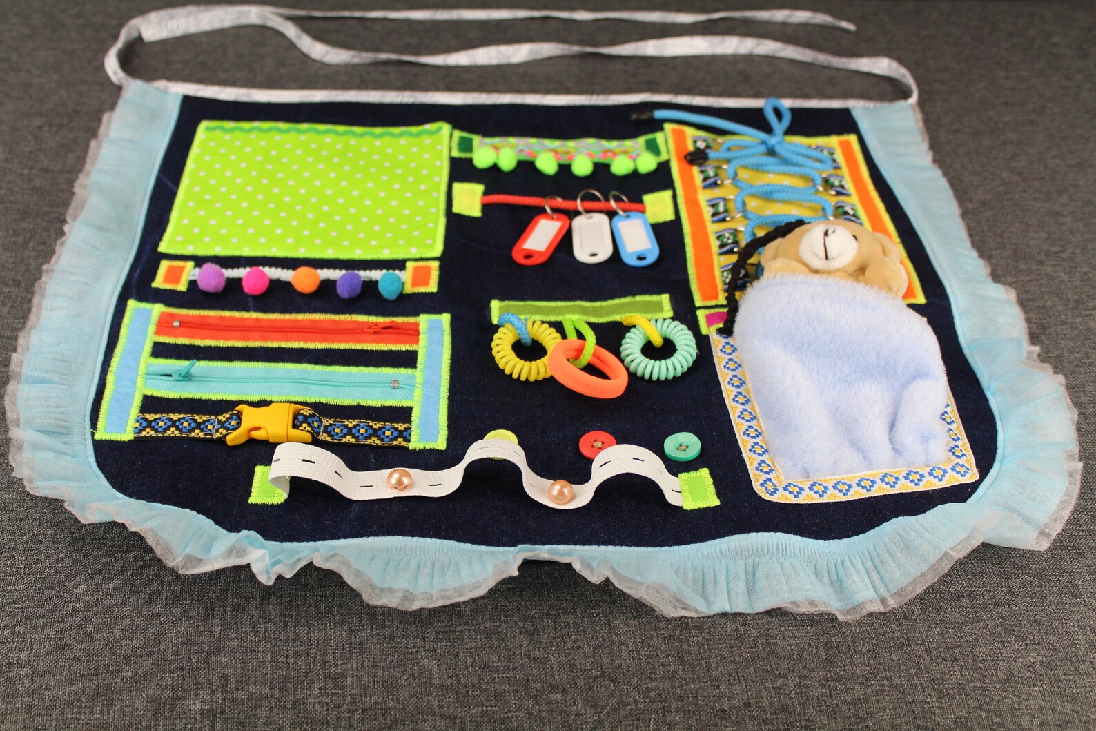 Fidget Apron for Dementia Patients Dementia Activity Apron - Etsy