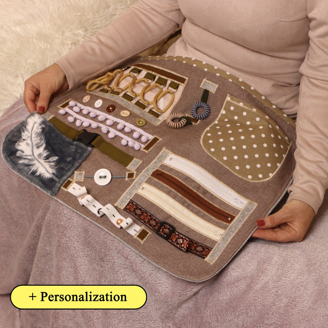 Activity Apron Dementia Fidget Apron Sensory Apron - Etsy