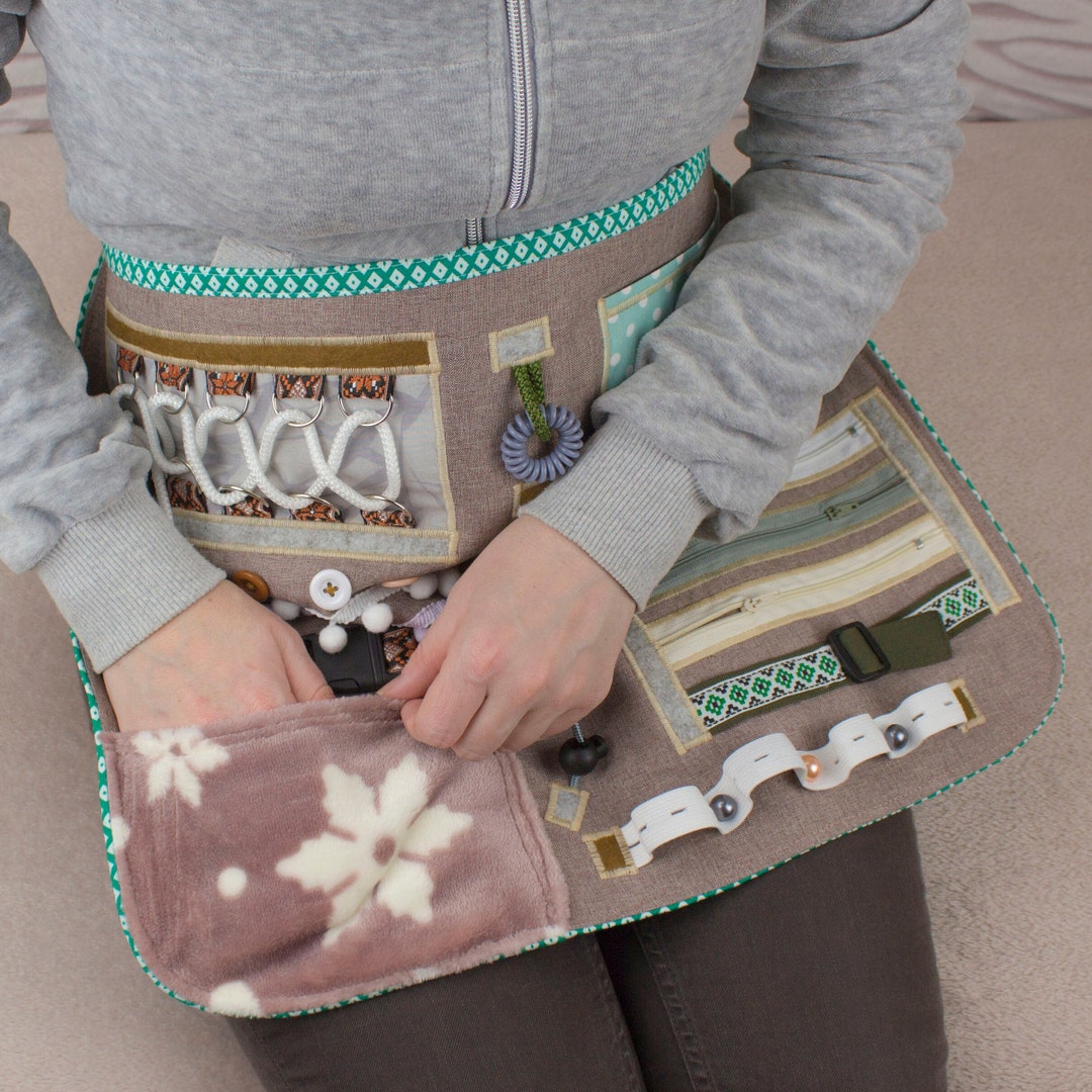 Fidget Apron for Dementia Alzheimers Gift Activity Apron Nursing Home ...