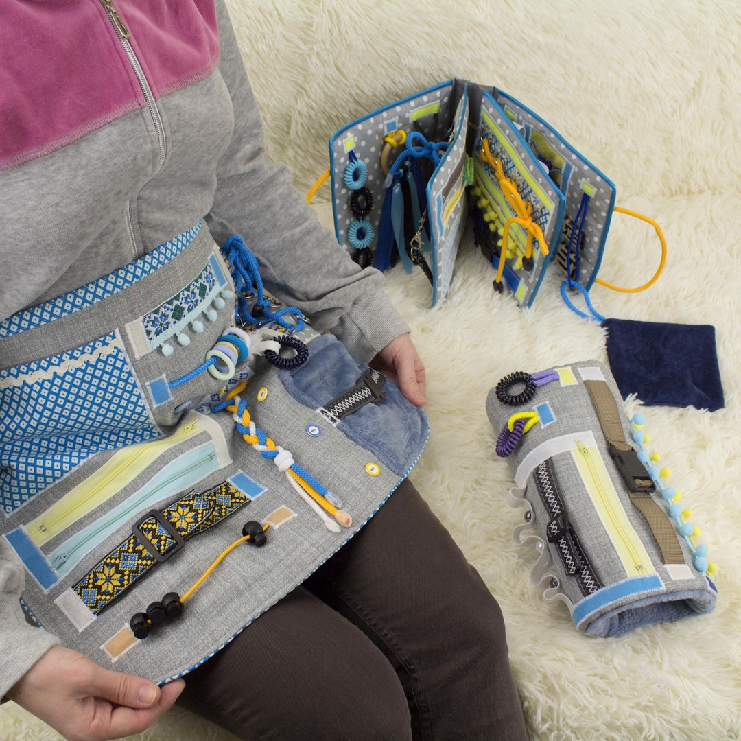 Sensory Fidget Set: Dementia Activity Book, Muff & Apron - Etsy