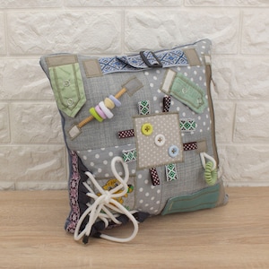 ADHD Sensory Pillow, Dementia Fidget Pillow, Activity Alzheimer Tactile ...