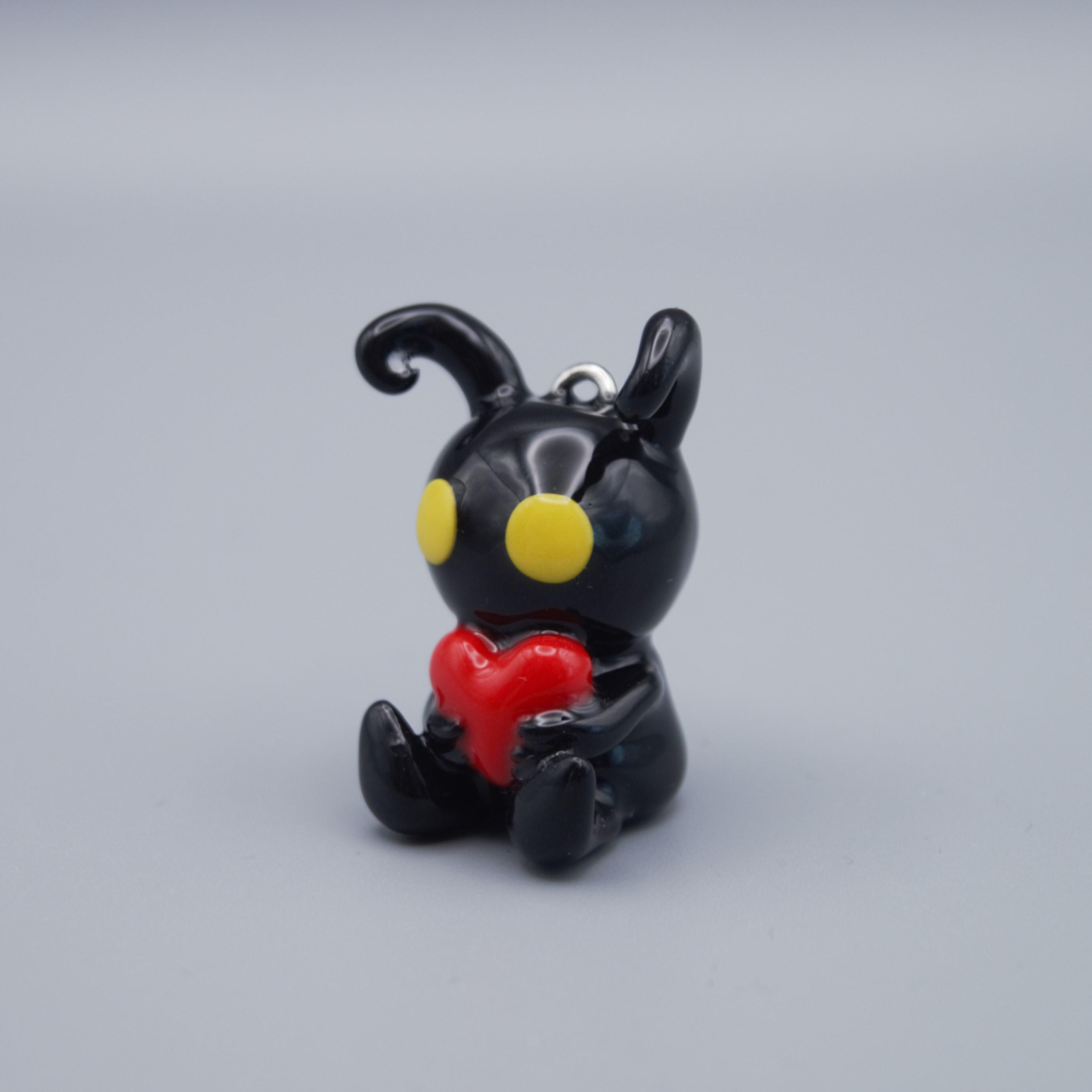 Kingdom Hearts Heartless Charm: Handmade Polymer Clay Keychain - Etsy