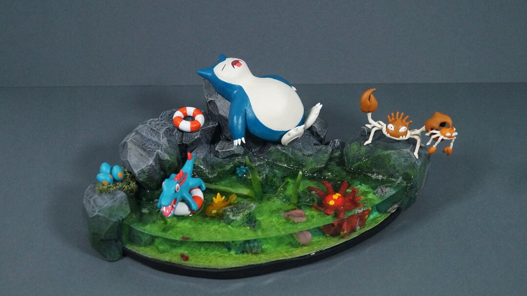 Pokemon Diorama, Pokémon Sculpture, Water Pokemon Art, Pokemon ...
