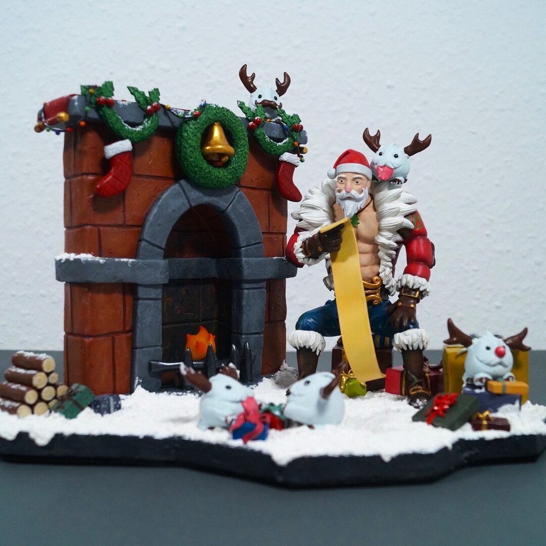 Santa Braum Sculpture, League of Legends Champion - Etsy