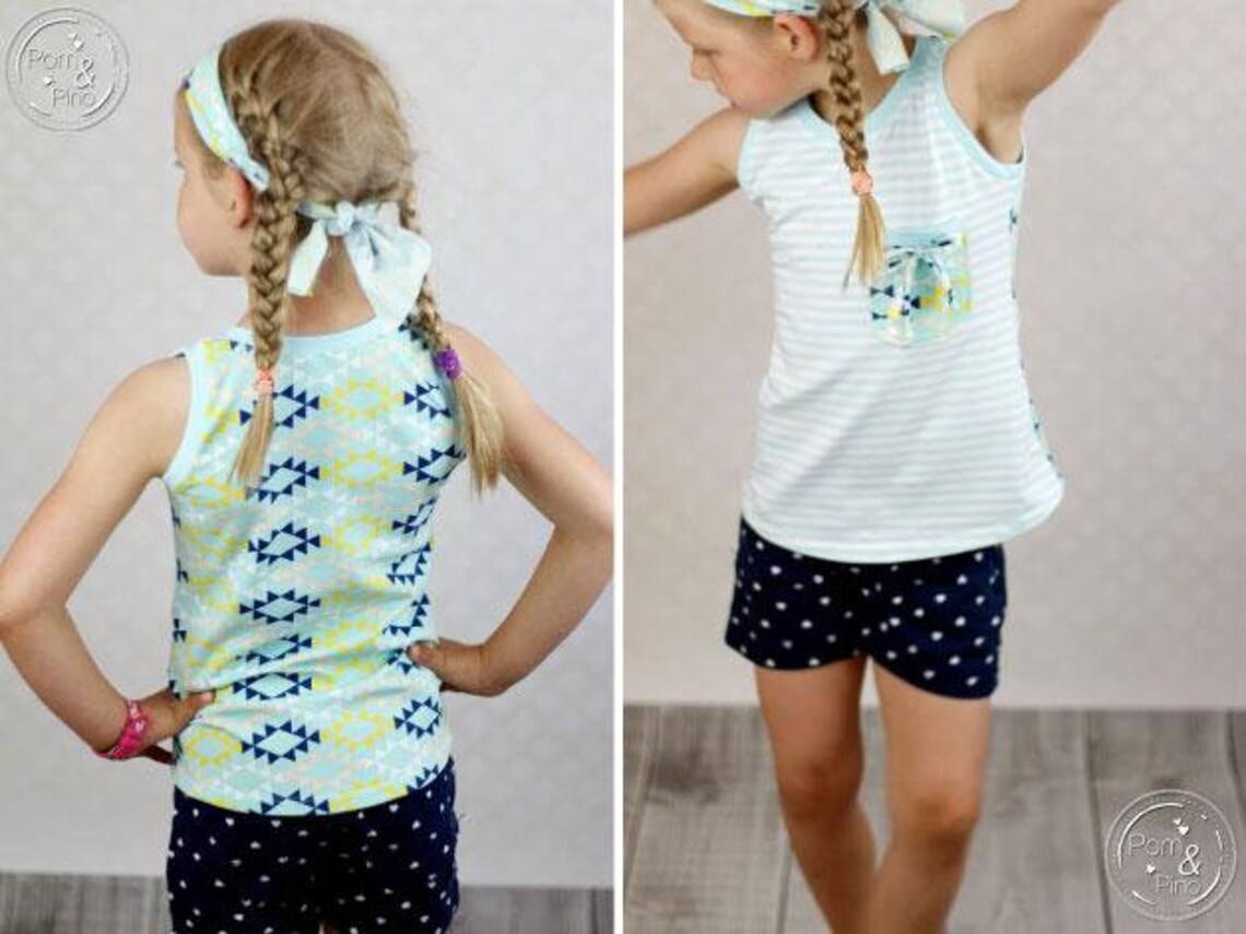 Girls Top Girls Top / Sewing Pattern & Sewing - Etsy