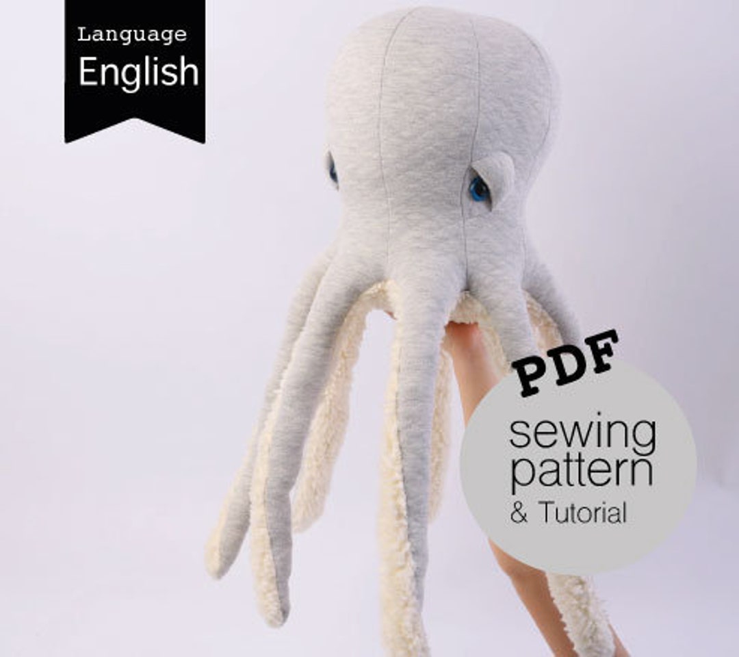 OTIS the Octopus Pattern / Cute Cuddly Octopus in 2 Sizes / PDF - Etsy
