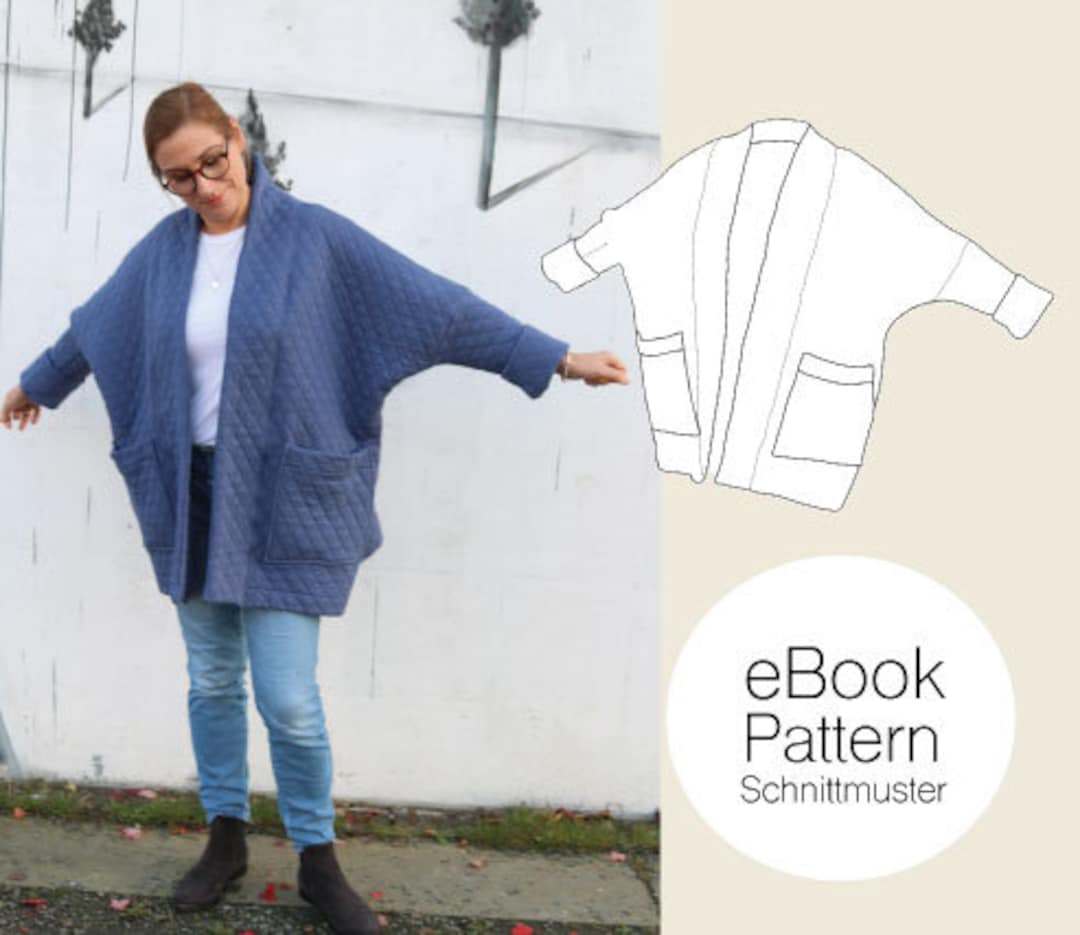 Sewing Pattern / Kimono Jacket / Ebook for Oversized Jacket / PDF Instant Download - Etsy