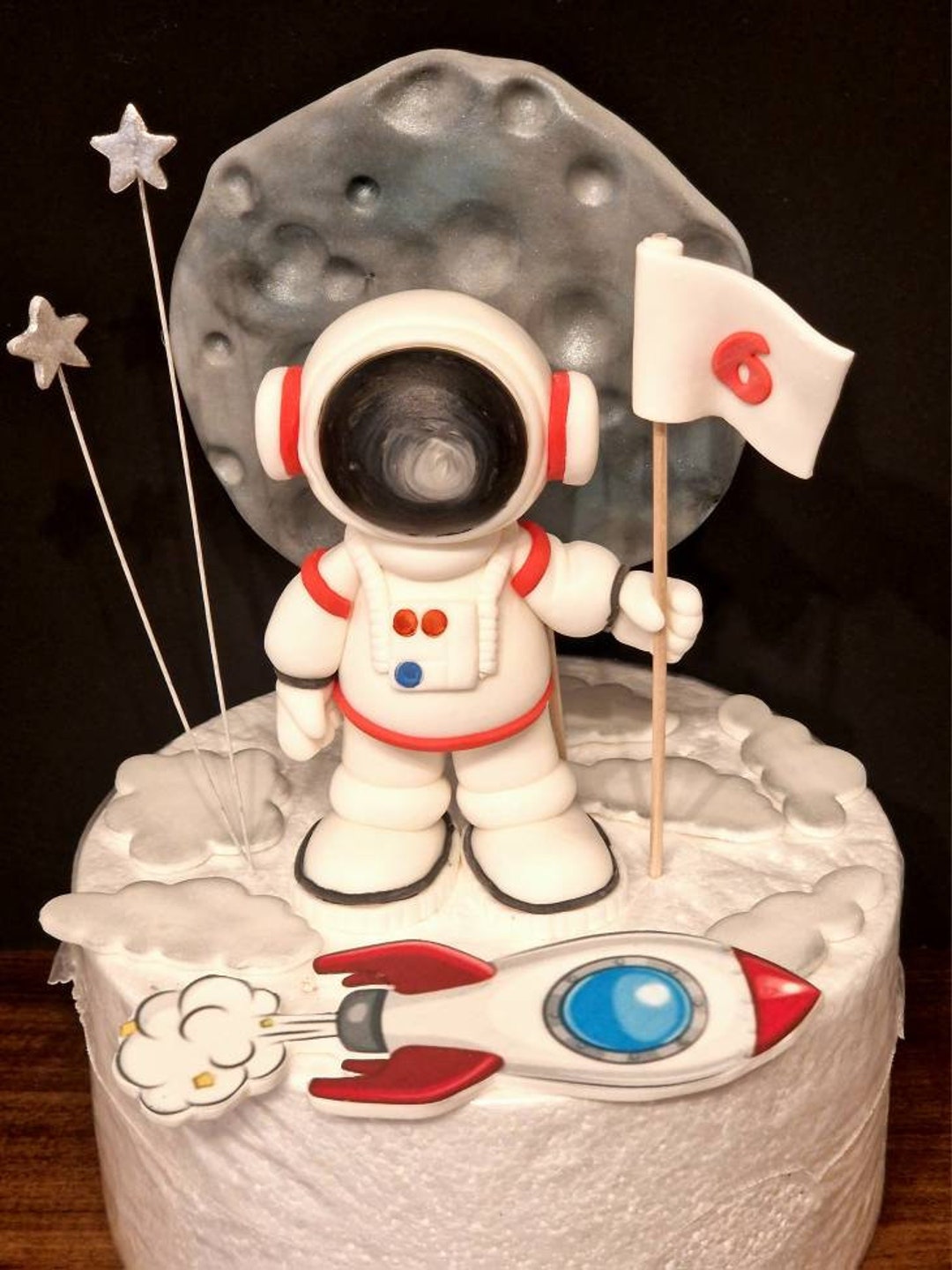 Fondant Figures, Sugar Figure, Cake Decoration Cosmos, Cosmonaut - Etsy