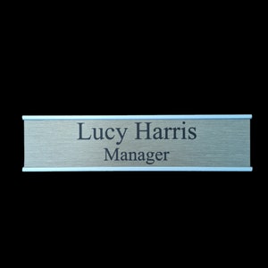 Custom Engraved Wall Name Plate With Slider, Office Door Sign ...