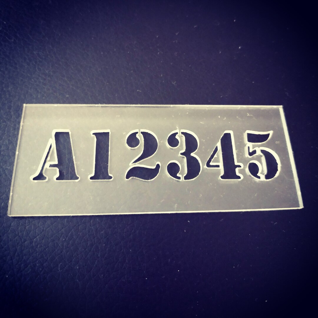 X2 Acrylic Stencil Bee Hive Registration Number Stencil Craft Stencil ...