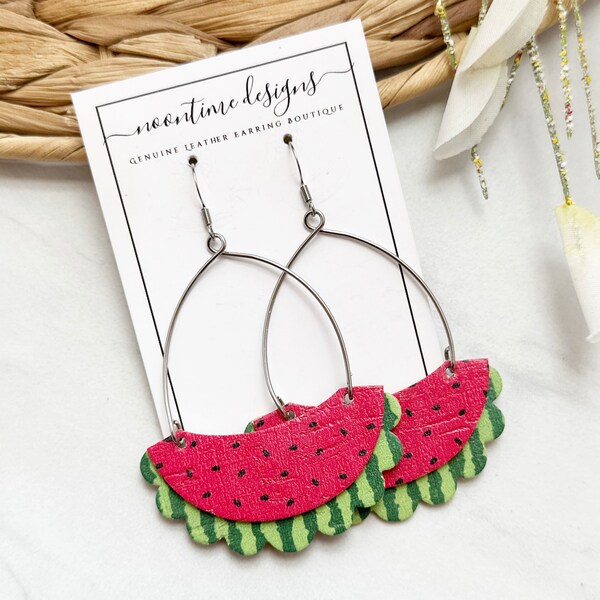 Watermelon Earrings - Etsy