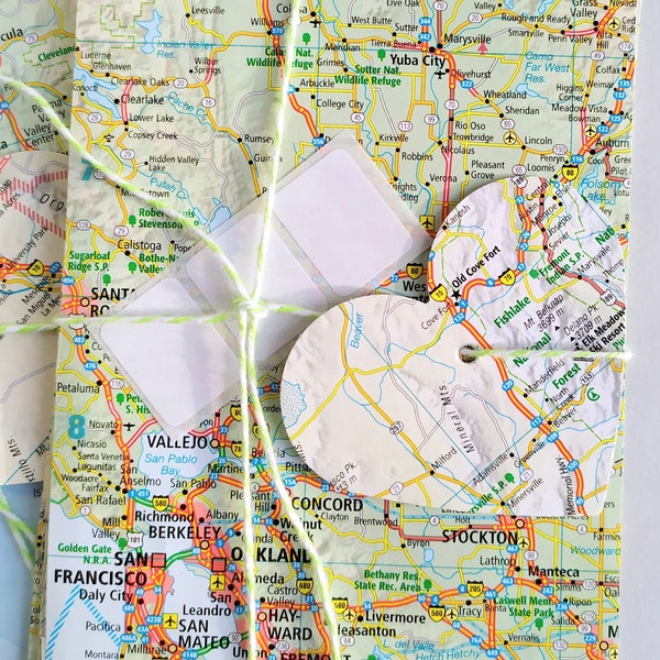 Upcycled Maps - Etsy