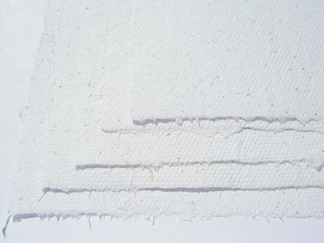 Handmade White Paper 5 Sheets DIN A4, Handmade Writing Paper With ...