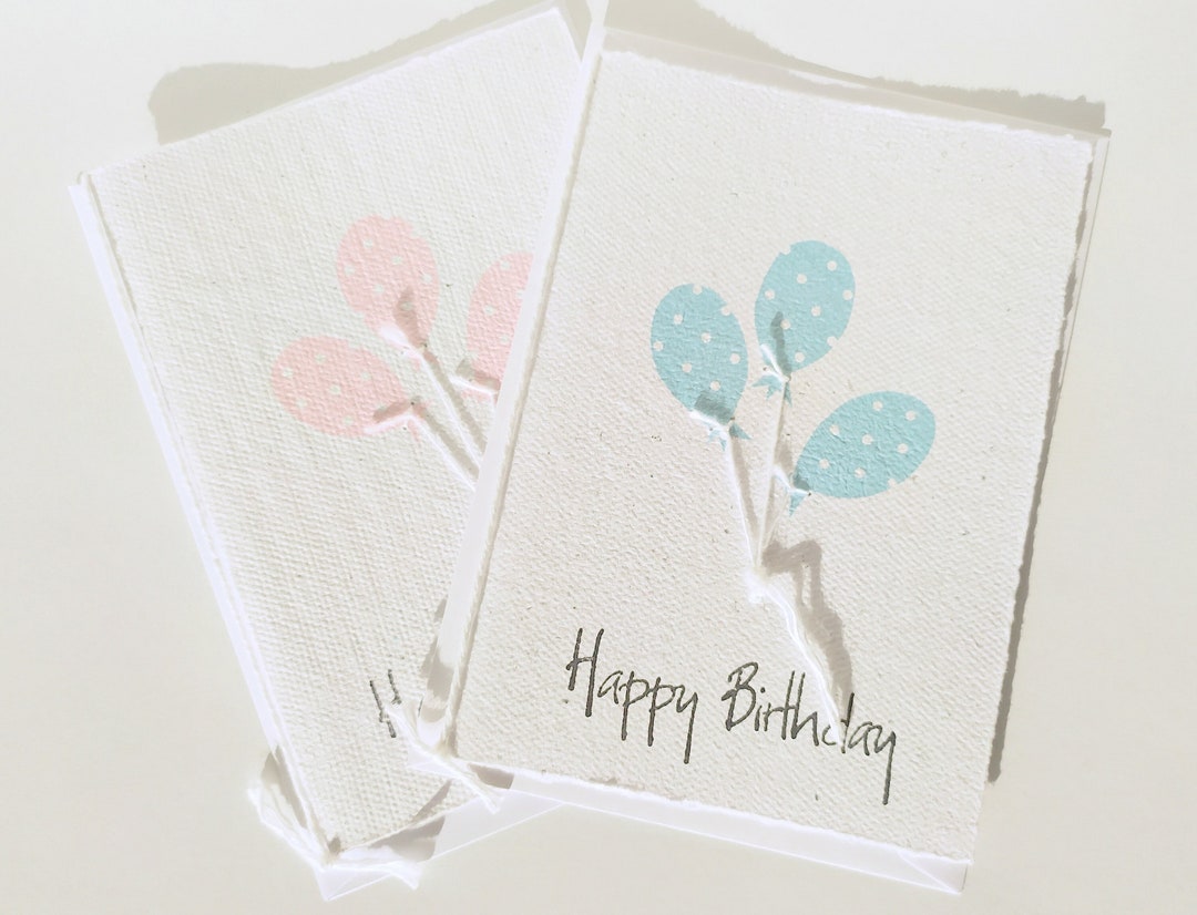 Handmade Paper Birthday Card for Boys and Girls - Etsy