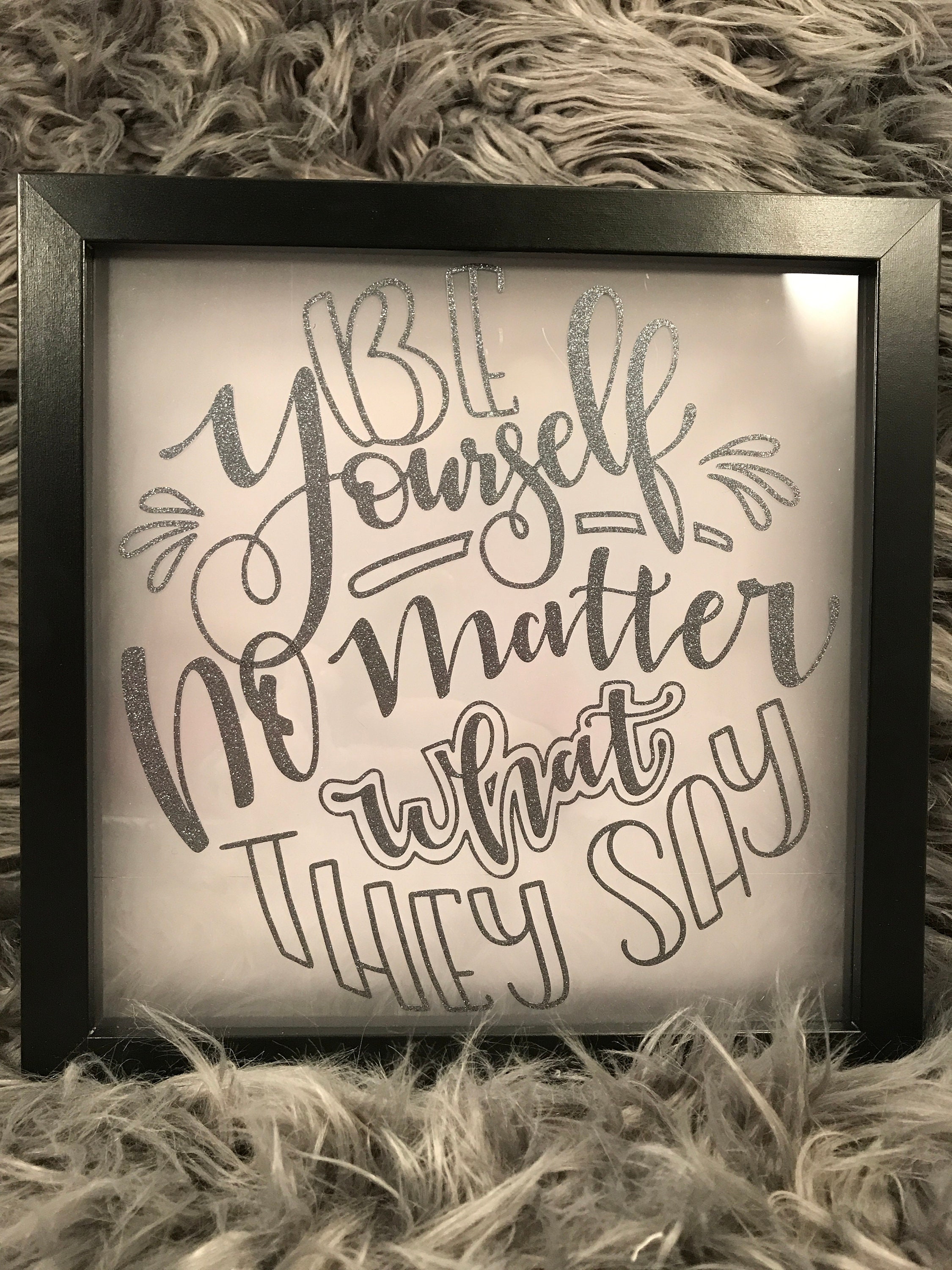 LED Photo Frame Illuminated Photo Frame Be Yourself - Etsy