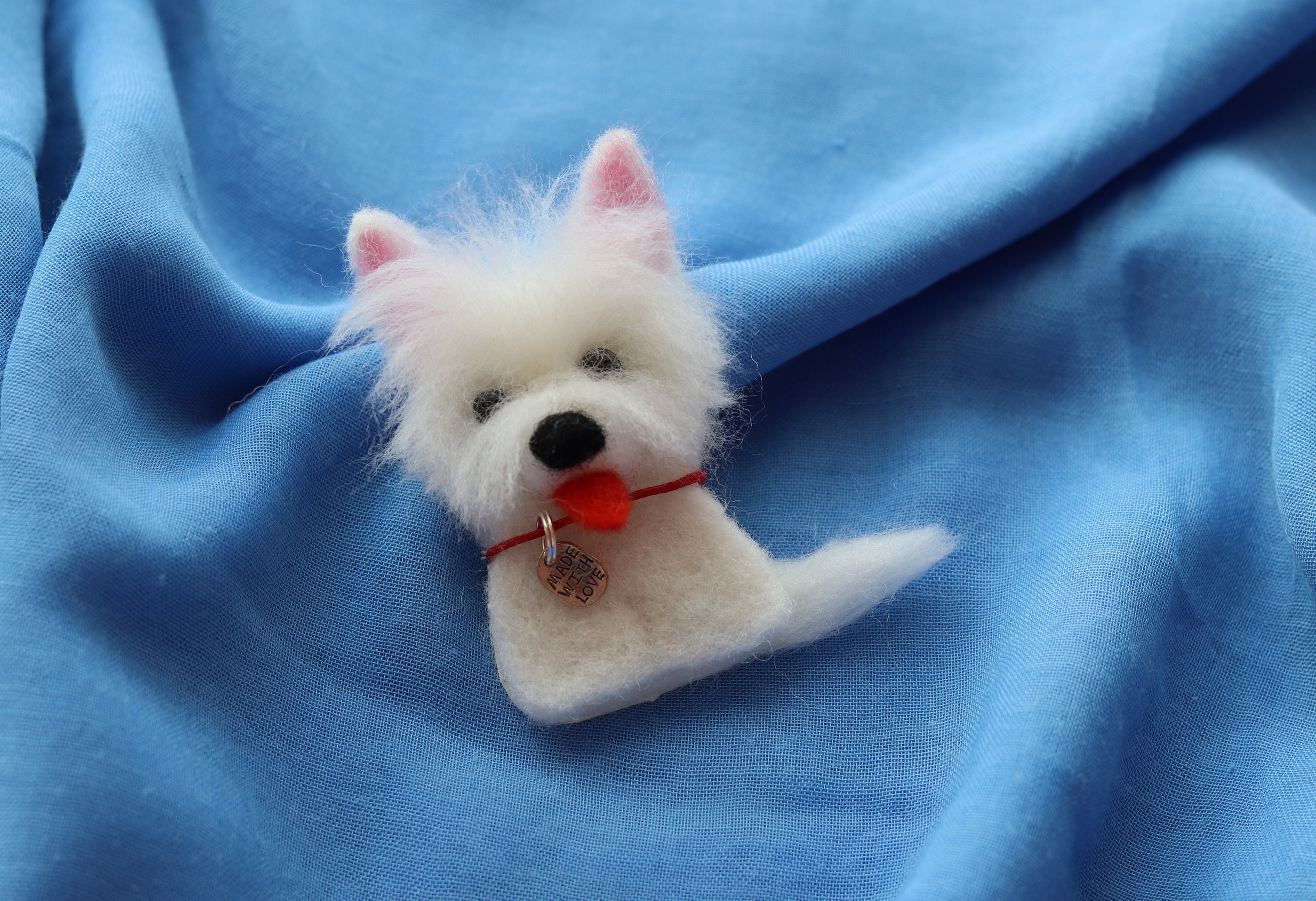 Felt Dog,felt Miniature,felt Animals,westie,christmas,gift - Etsy