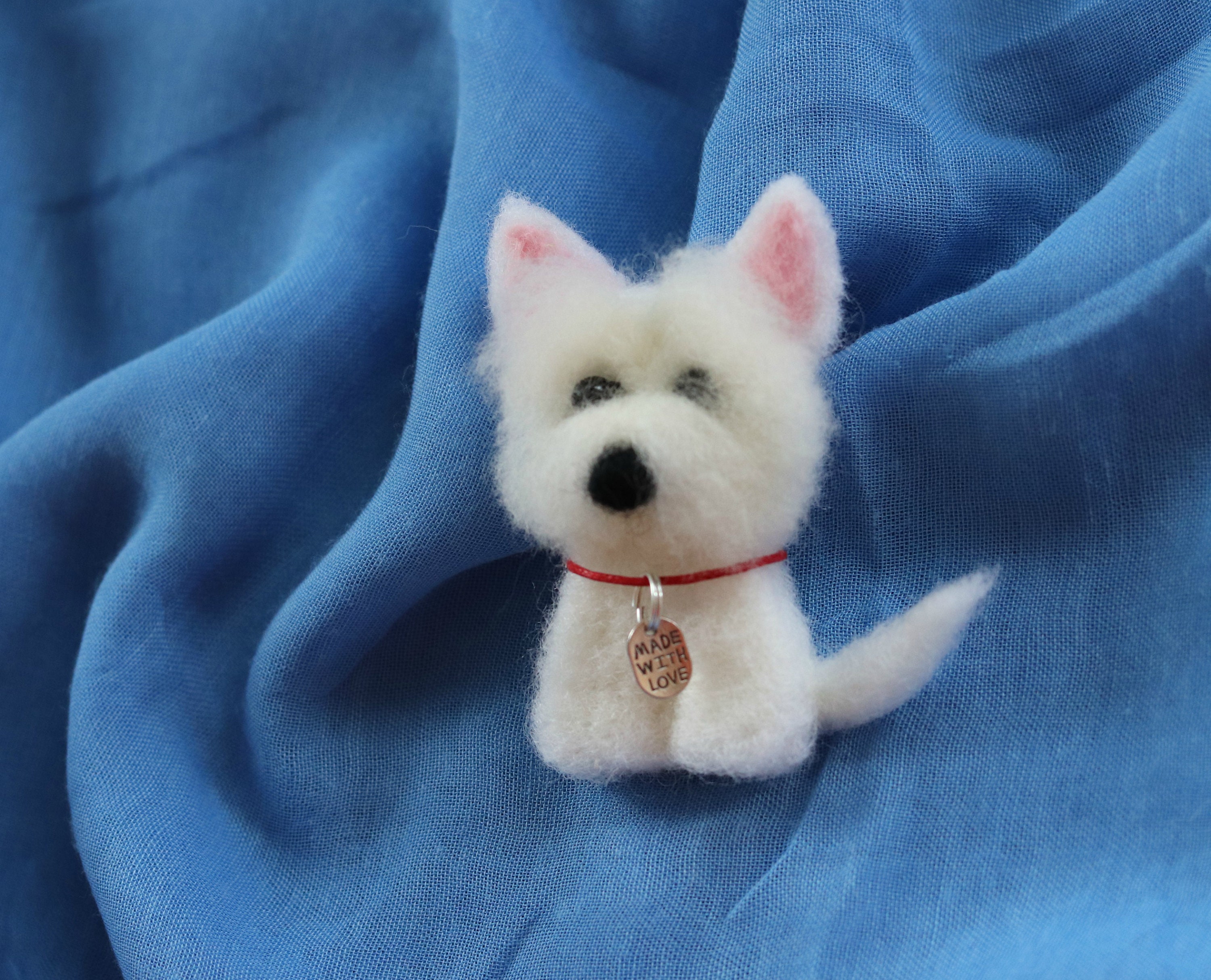 Felt Dog,felt Miniature,felt Animals,westie,christmas,gift - Etsy