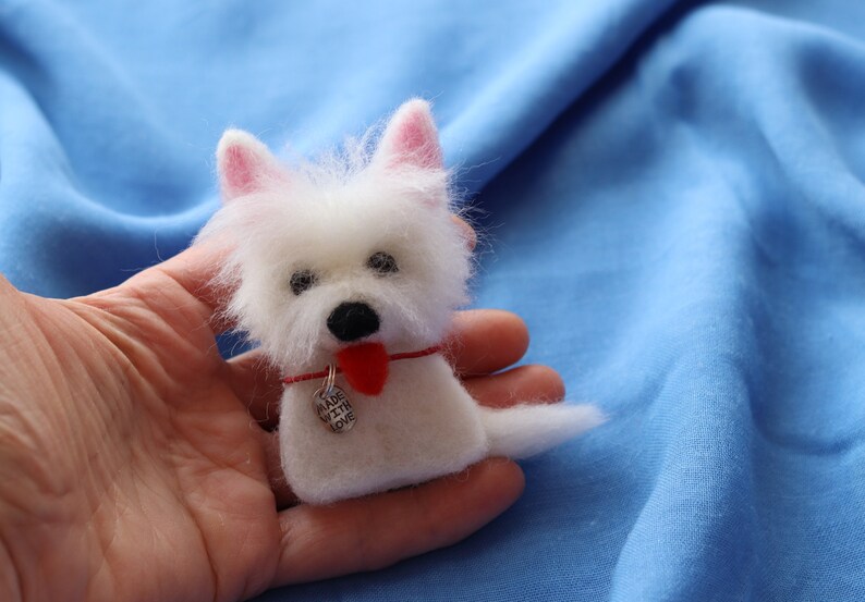 Felt Dog,felt Miniature,felt Animals,westie,christmas,gift - Etsy