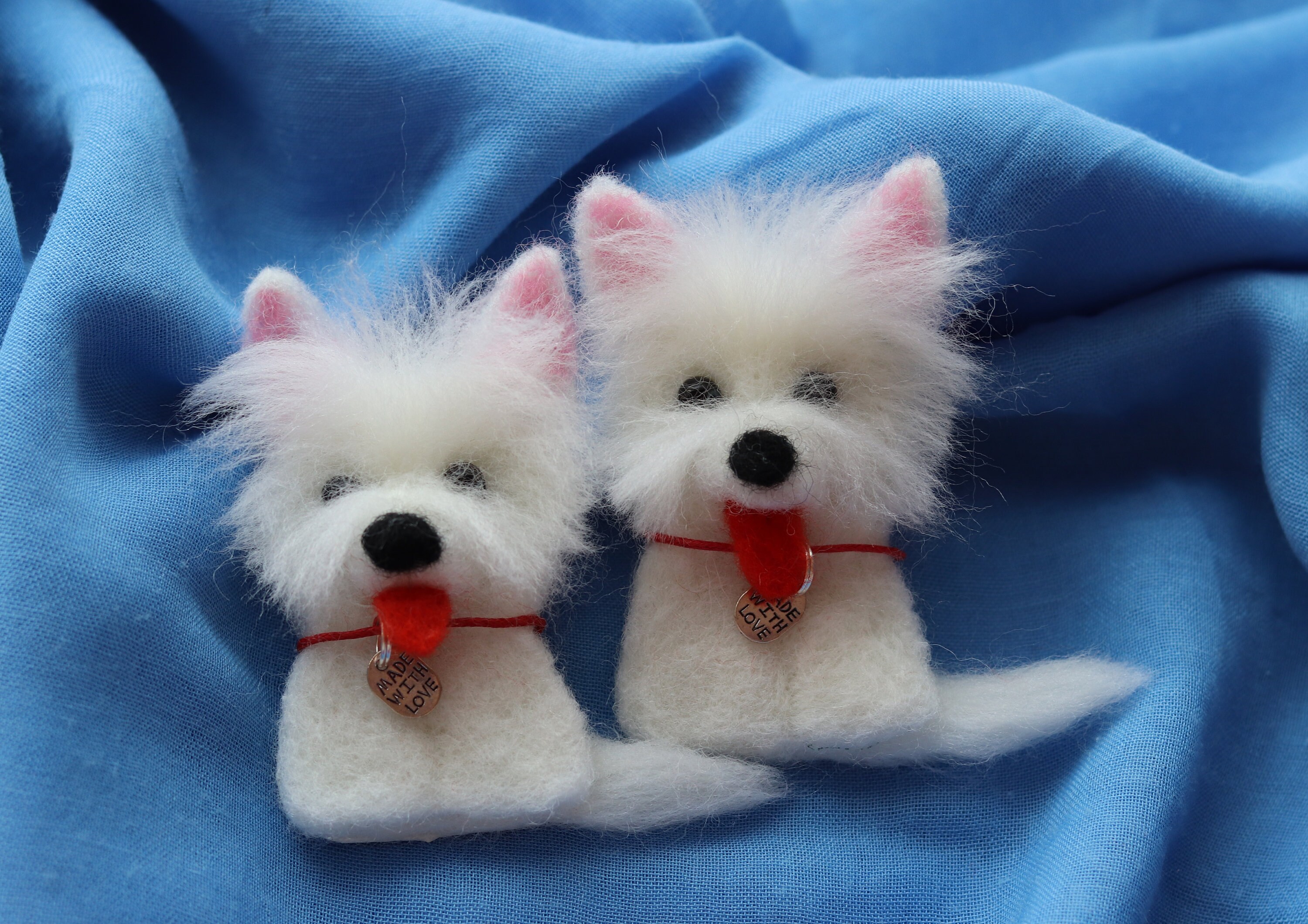 Felt Dog,felt Miniature,felt Animals,westie,christmas,gift - Etsy