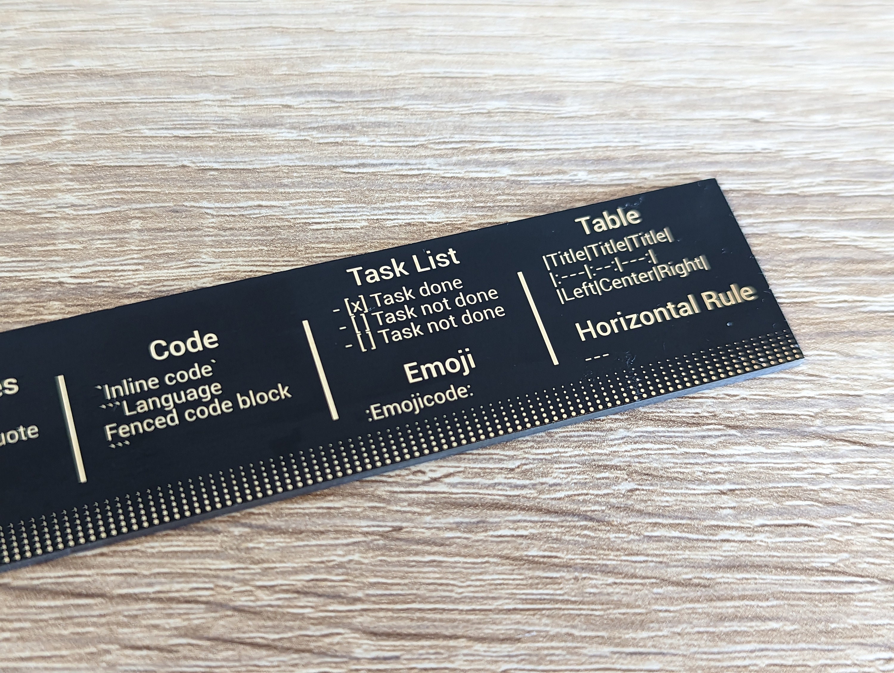 Multifunction Ruler Markdown Cheat Sheet High Quality Gift for ...