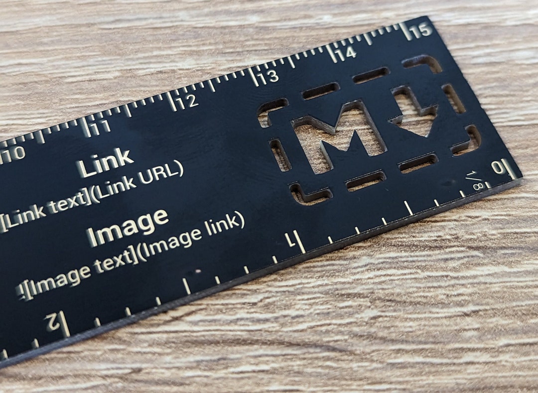 Multifunction Ruler Markdown Cheat Sheet High Quality Gift for ...