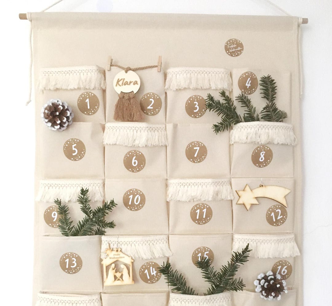 Advent Calendar Macrame for Filling Personalizable Wall Trend Utensil ...