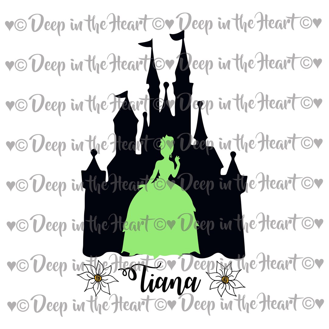 Tiana Castle Silhouette - SVG, PNG, JPG -instant Zip File Download ...