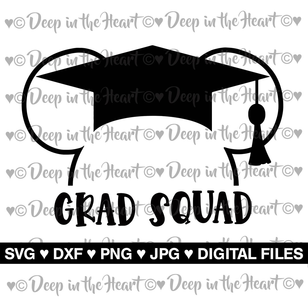 Grad Squad Mickey - SVG, DXF PNG, Jpeg -instant Zip File Download ...
