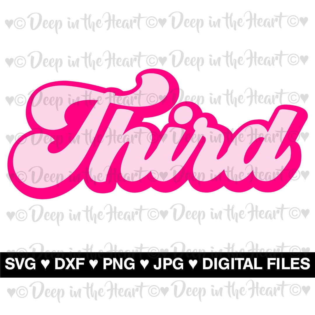 Girly Pink -third - SVG, PNG, DXF, Jpeg- Instant Zip File Download ...