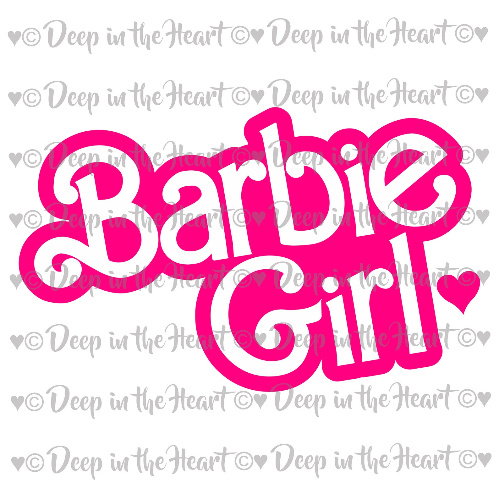 Barbie Girl With Outline Svg Png Instant Zip File Etsy