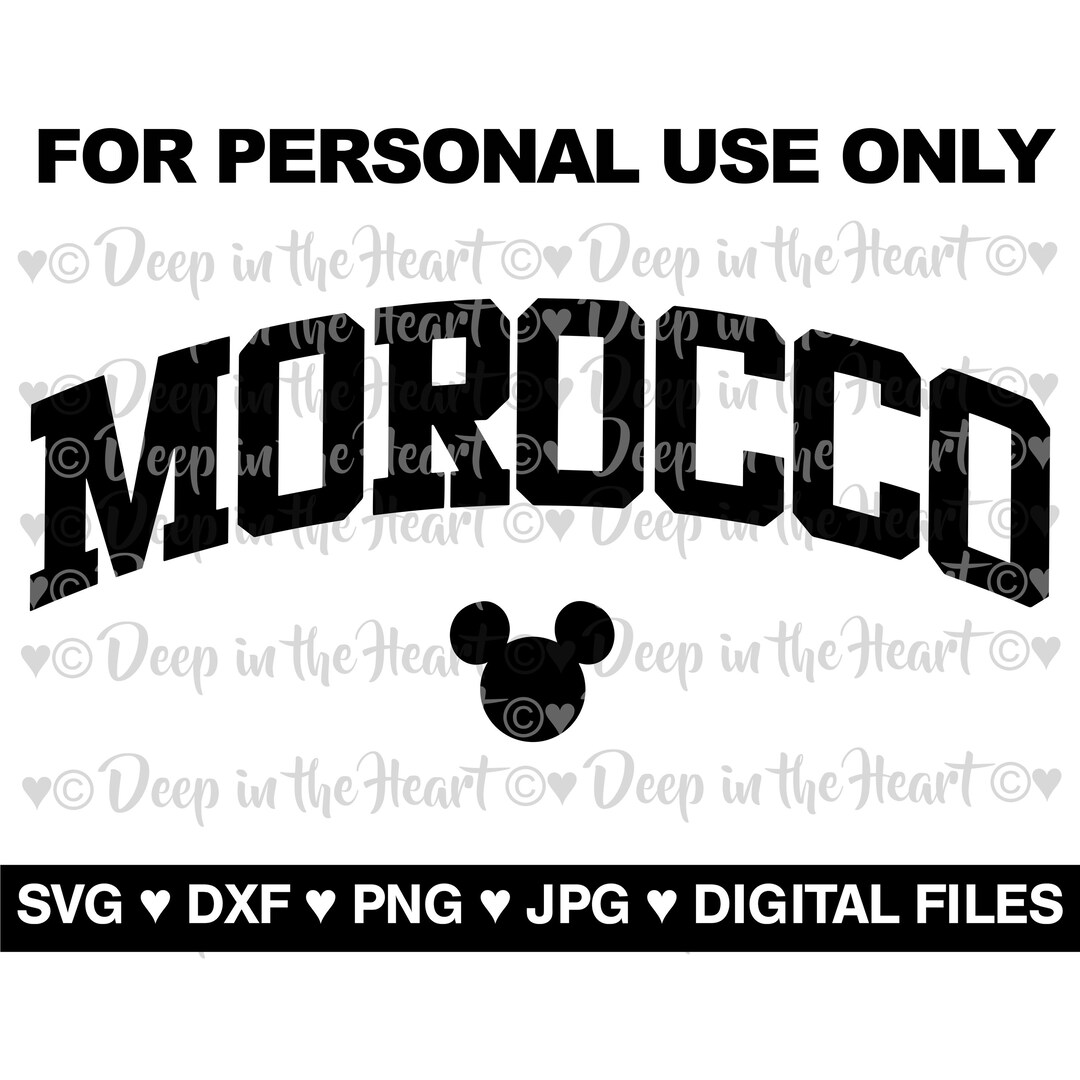Arched Morocco Mickey - SVG, PNG, DXF, Jpeg - Instant Zip File Download ...