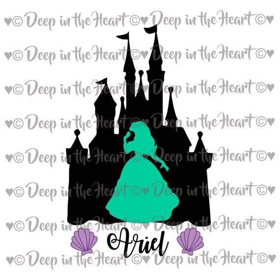Disney Ariel Silhouette Printable