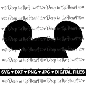 Half Mickey and Minnie - SVG, DXF PNG, Jpeg -instant Zip File Download ...