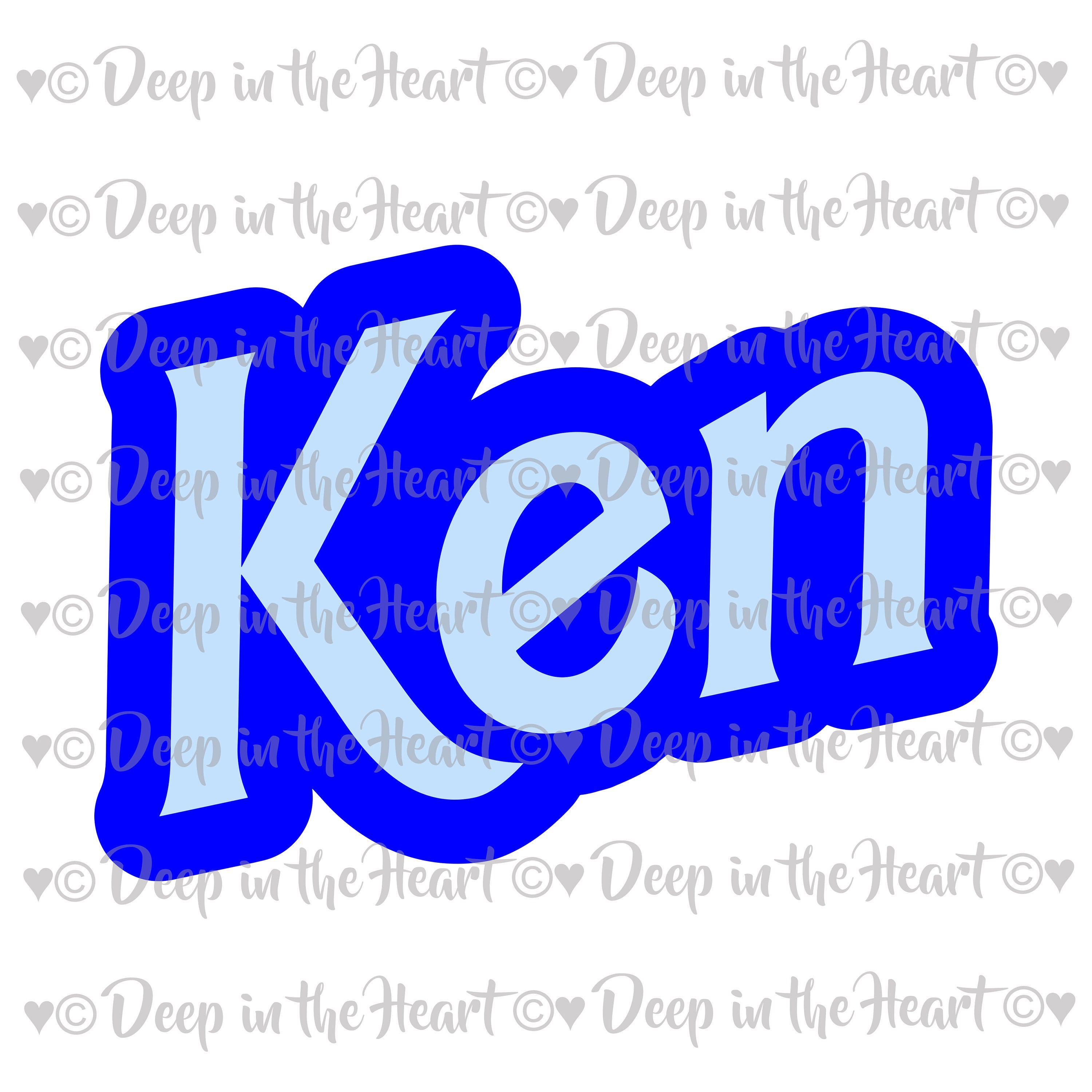 Ken Logo mit Umriss SVG PNG JPG Instant Zip File | Etsy