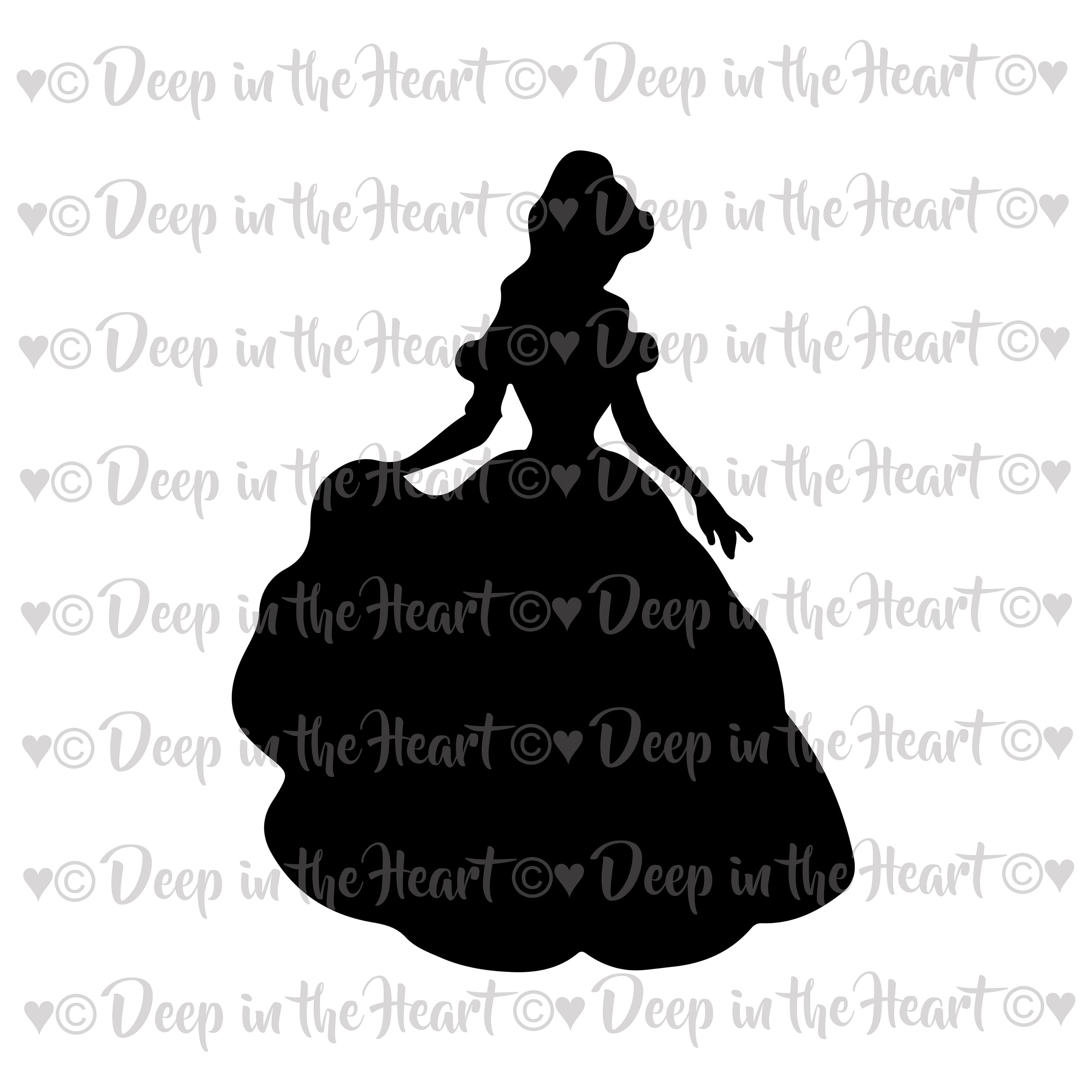 Belle Silhouette Printable
