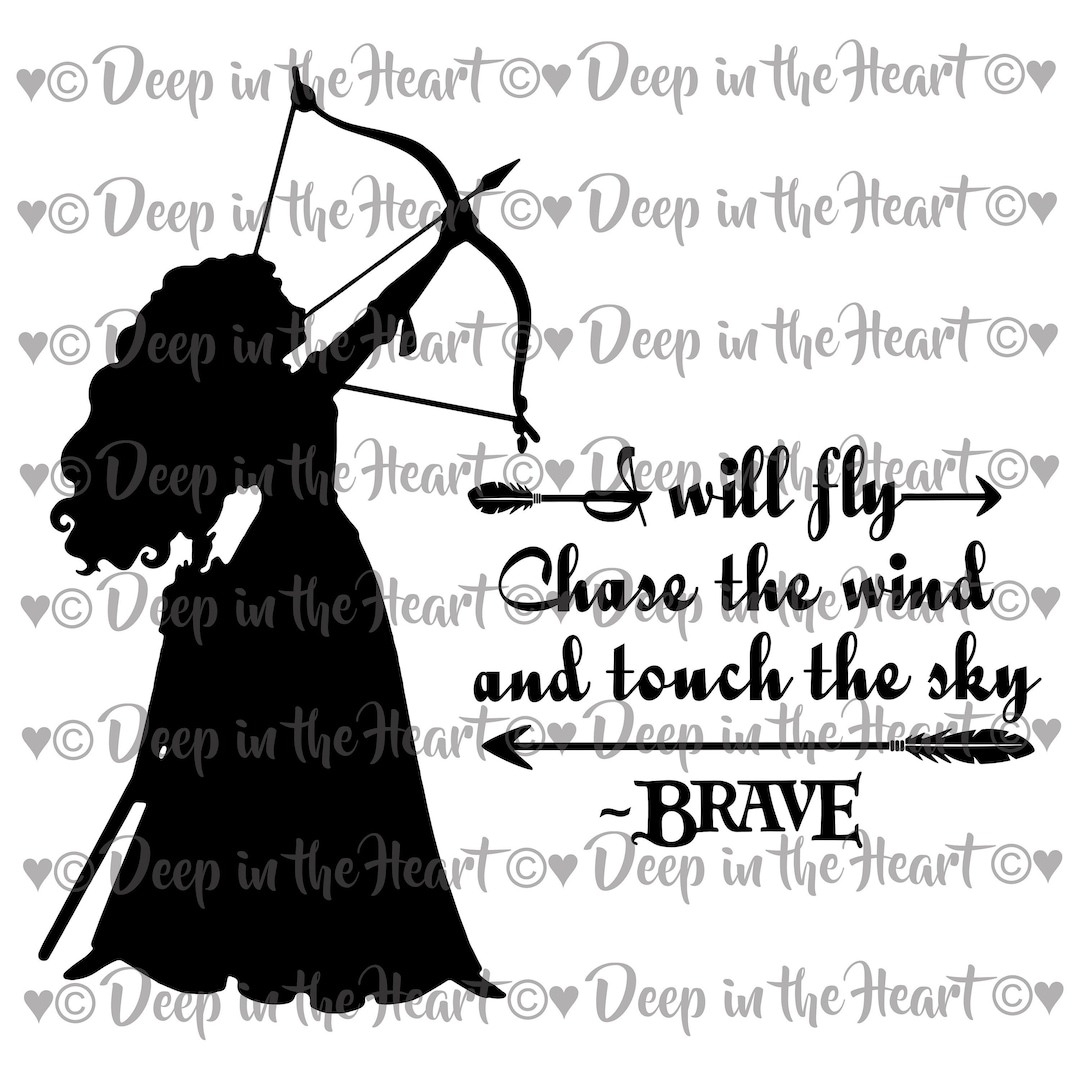 Princess Merida - Brave - SVG, PNG, JPG -instant Zip File Download ...