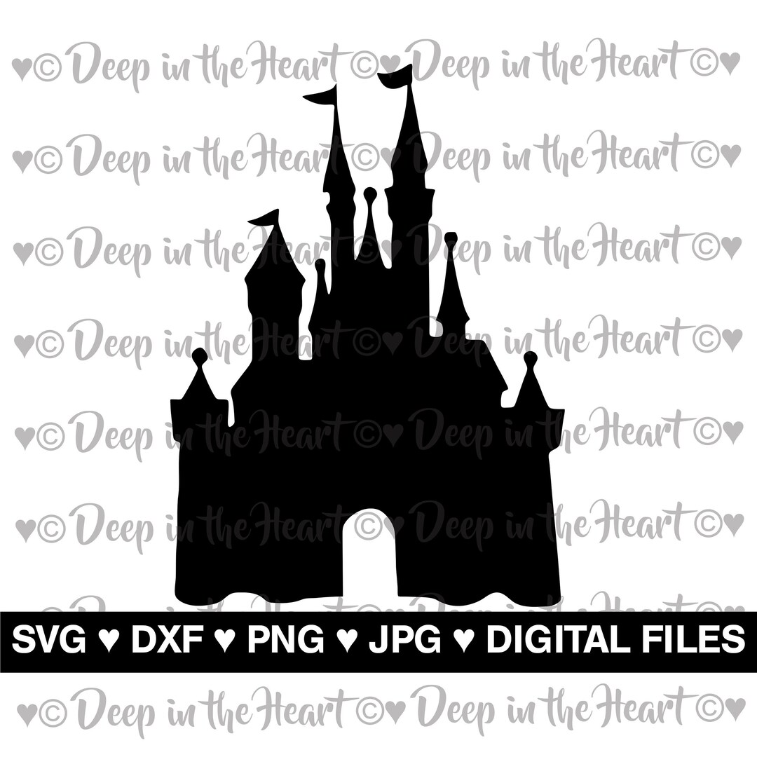 Silueta del castillo SVG, DXF PNG, JPEG Descarga instantánea de ...