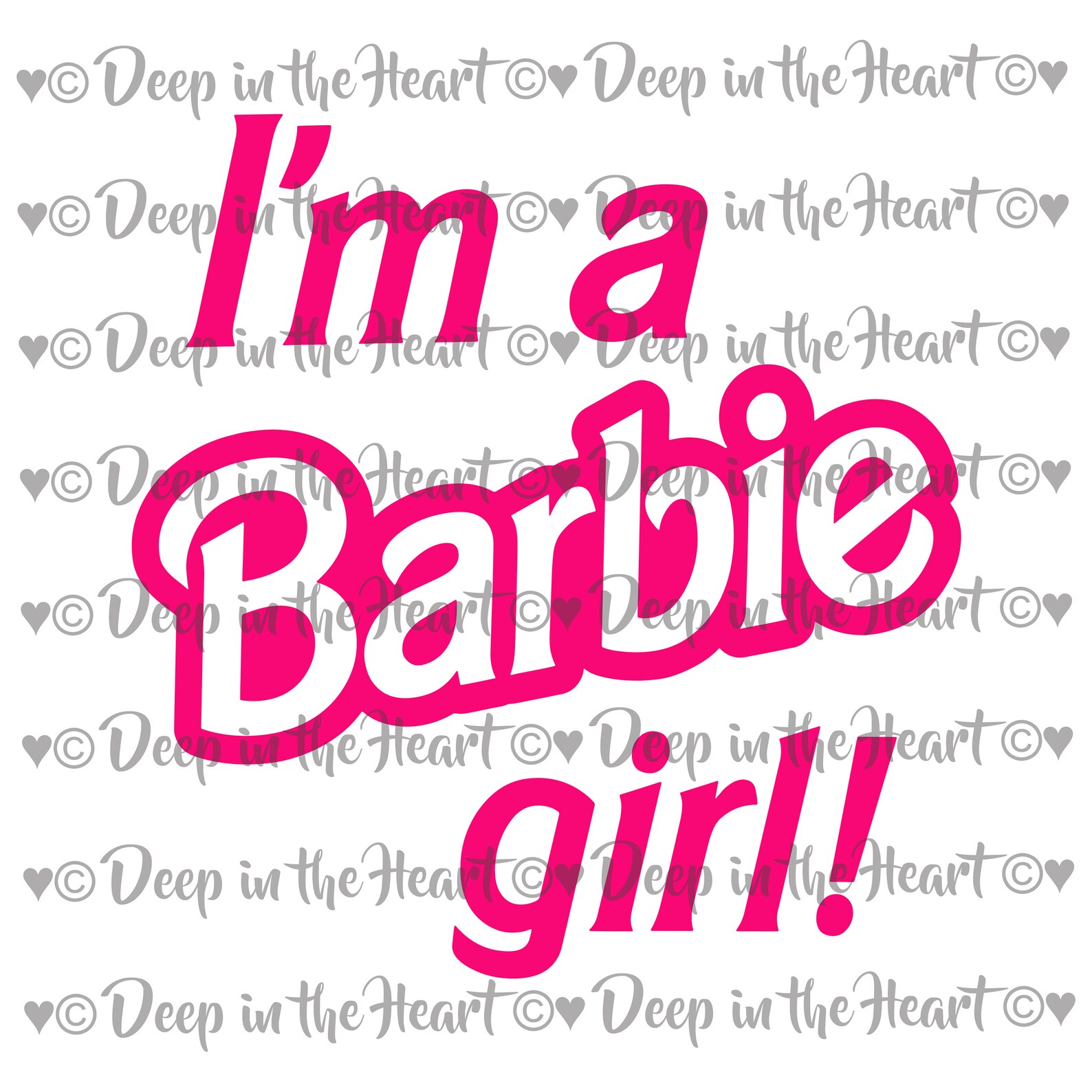 Im A Barbie Girl Svg Png Instant Zip File Etsy