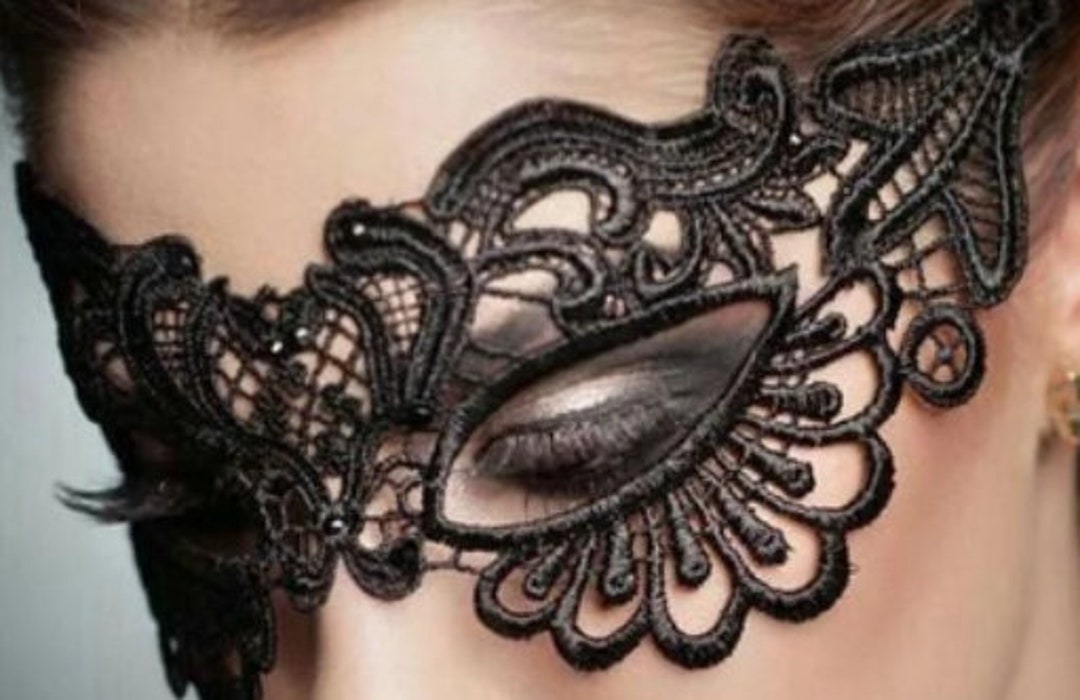 Gothic Half Mask, Cosplay - Etsy