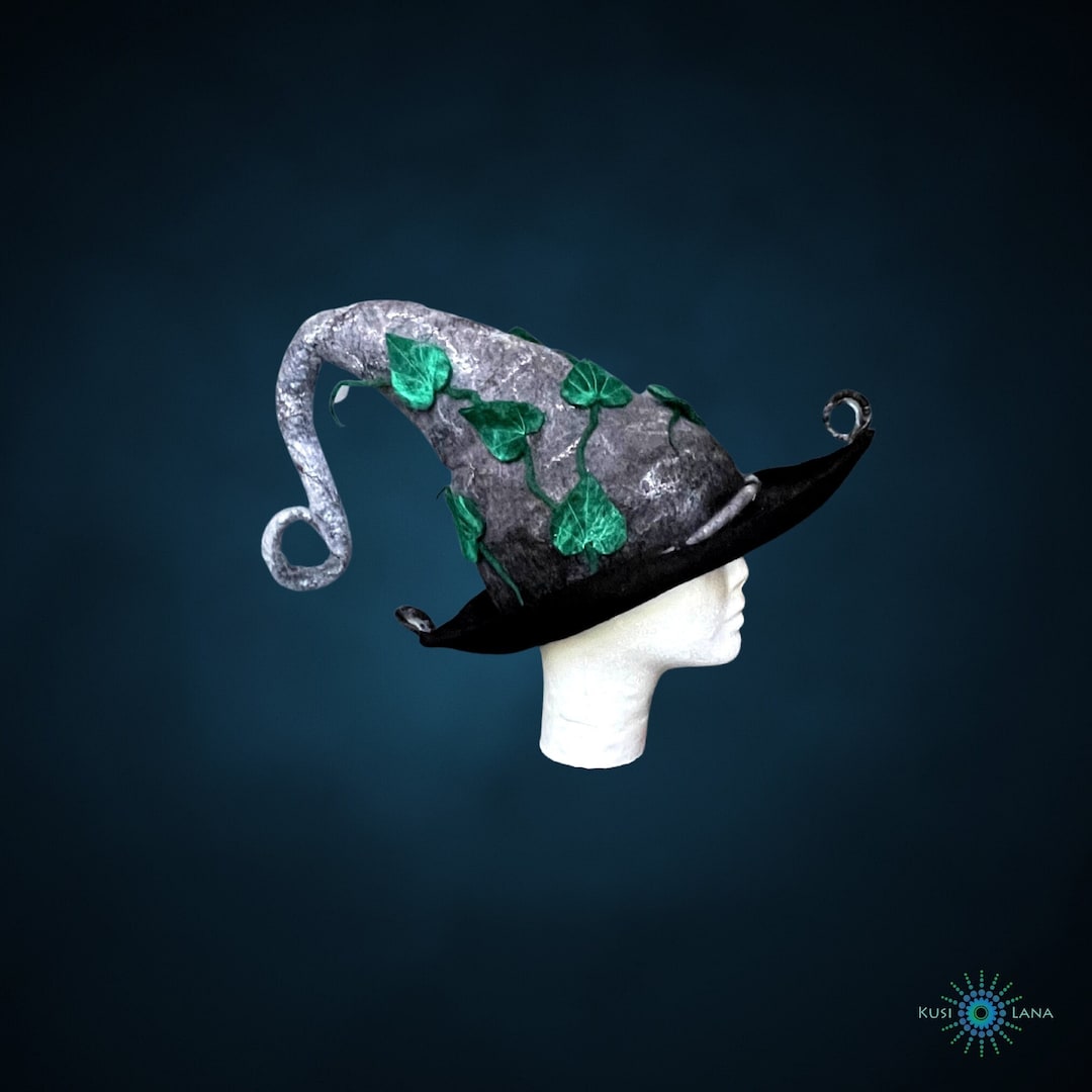 Halloween Witch Hat, Fantasy Hat, Wizard Hat, Witch Hat, Sauna Hat ...