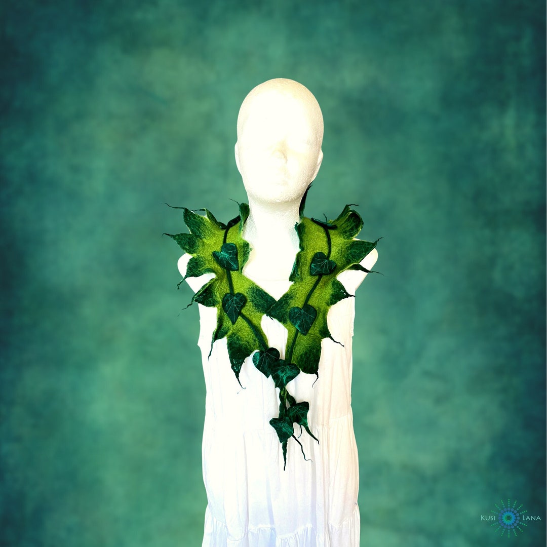 Green Scarf, Fairy Shawl, Boho Gypsy Costume, Bohemian Scarf, Woodland ...