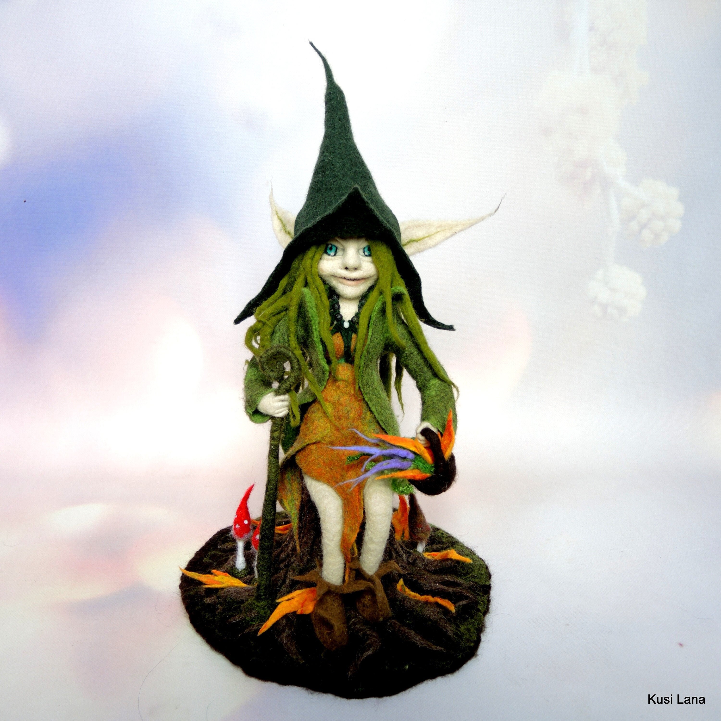 CUSTOM MADE Elvish doll, fantasy art, celtic, goddess, art doll ...