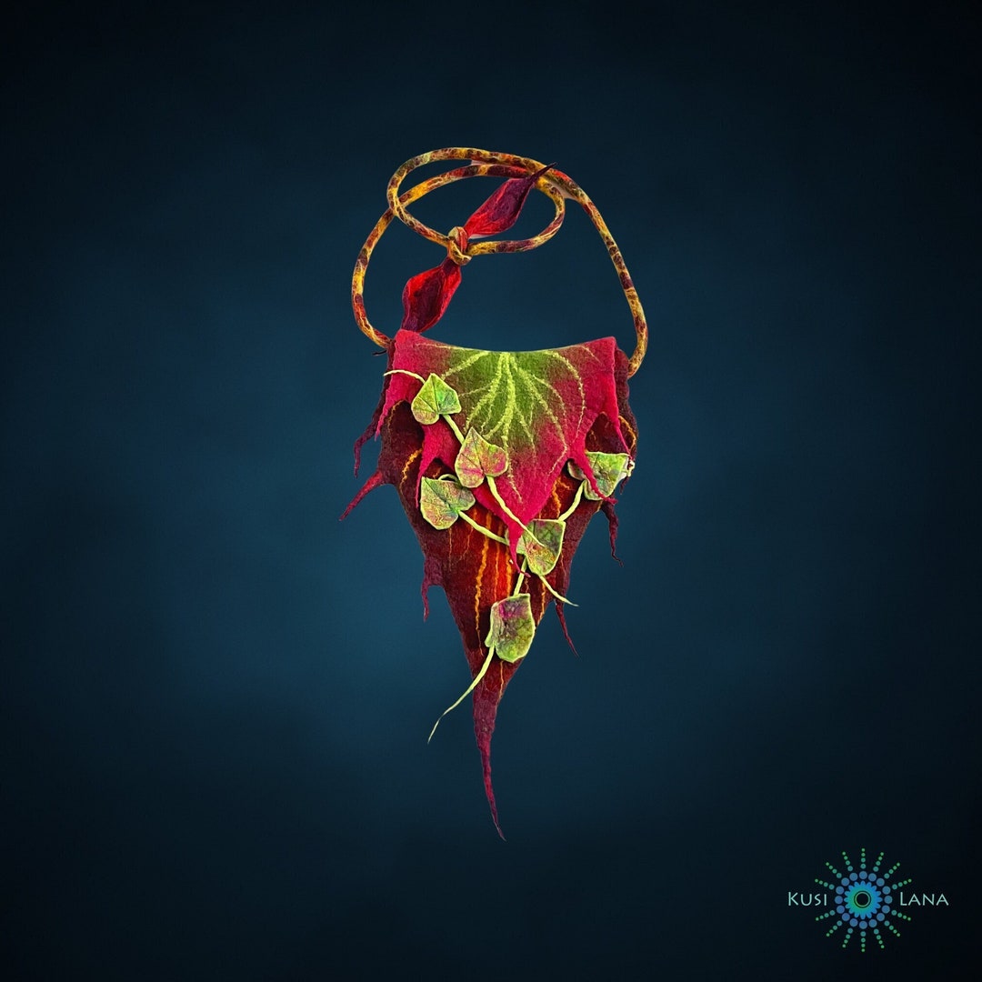 Leaf Bag, Leaves Pouch, Elven Pouch, Fairy Purse, Pixie Belt Bag ...