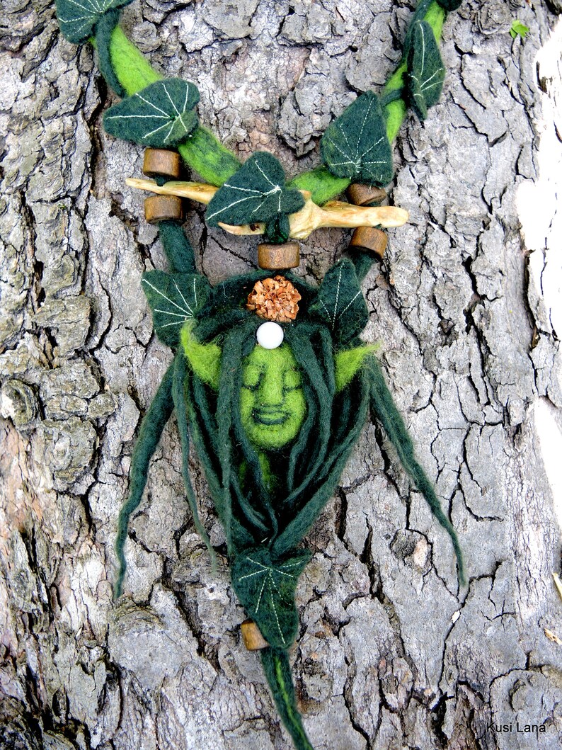 Elven necklace Forest jewelry Druid charm Forest elven | Etsy